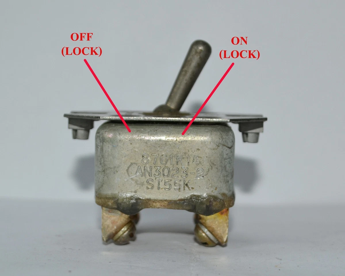 ON/OFF Toggle Switch Vintage WWII Warbird Aircraft Cutler, 54% OFF