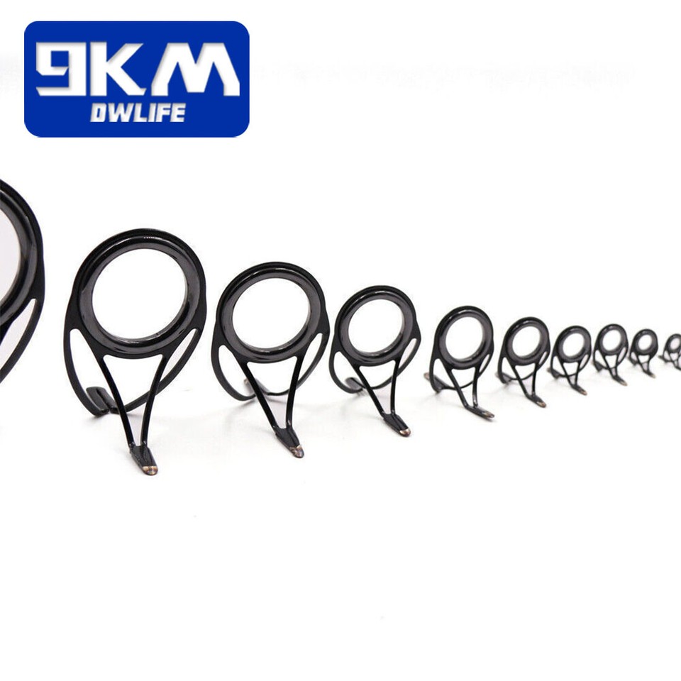 9KM Fishing Rod Guide 10Pcs~120Pcs Stainless Steel Ceramic Ring Rod ...