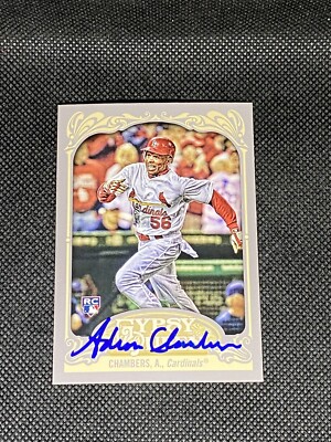 Adron Chambers St. Louis Cardinals 2012 Topps Gypsy Queen Signed Auto ...
