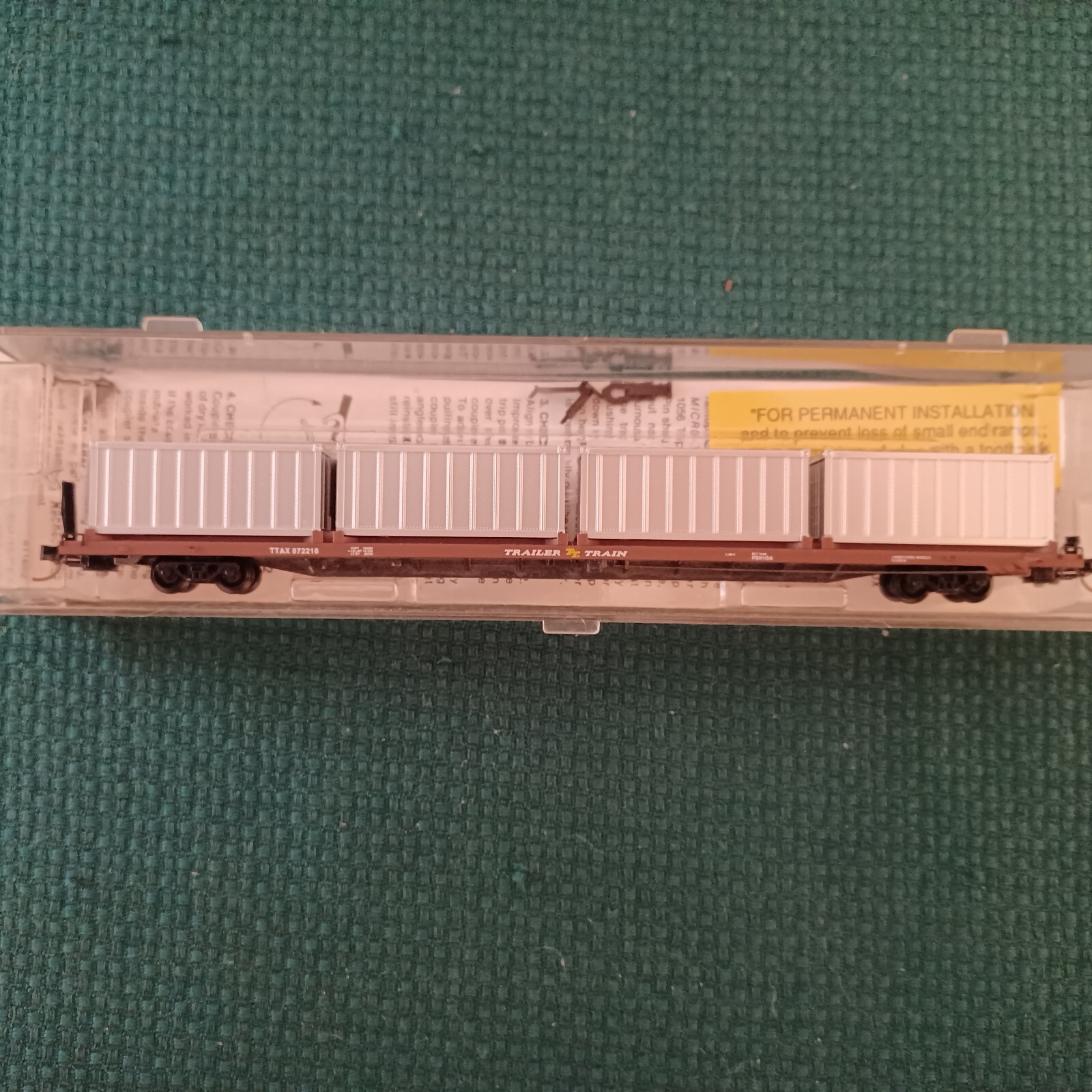 Micro-Trains N-Scale Trailer Train 89' 4" TOFC Flat Car w/4 20 ...