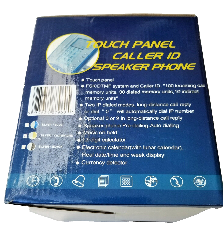 Maxim Collection Touch Panel Caller ID Speaker Phone | LCD Landline ...