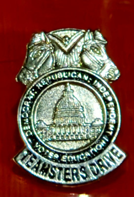 Teamsters Drive Voter Education Pin | eBay