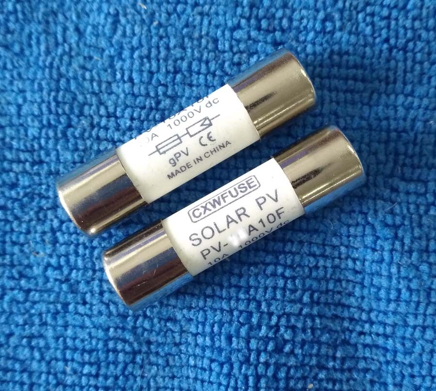 10pcs 15A PV Solar panel Fuse Metal Alloys for Solar Power System 10 ...