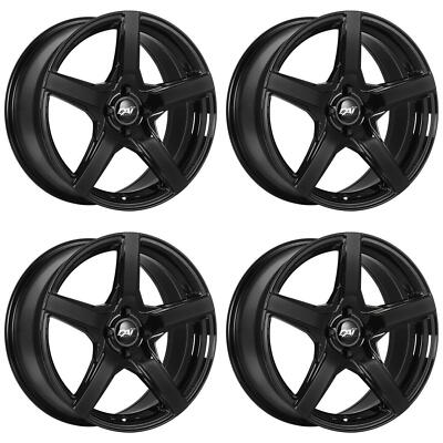 Set of 4 14in Black Alloy Wheel Rims for Honda Civic, DA0OM71 4x100 ...