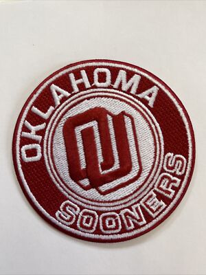 OU Oklahoma SOONERS Vintage Embroidered Iron On Patch 3" X 3" ROUND | eBay