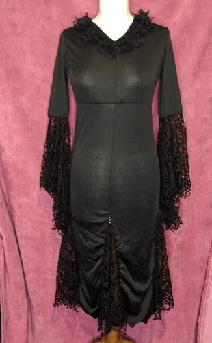 Black Dress, Size M, Approx 8-10, Lacy/Cobweb Look, Dressing Up ...