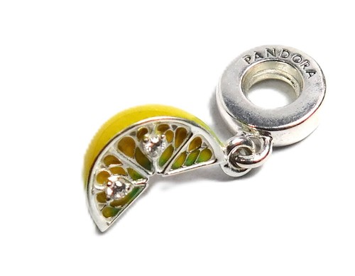 Pandora Silver Lemon Slice Sparkling Fruit Dangle Charm 791696C01 for ...