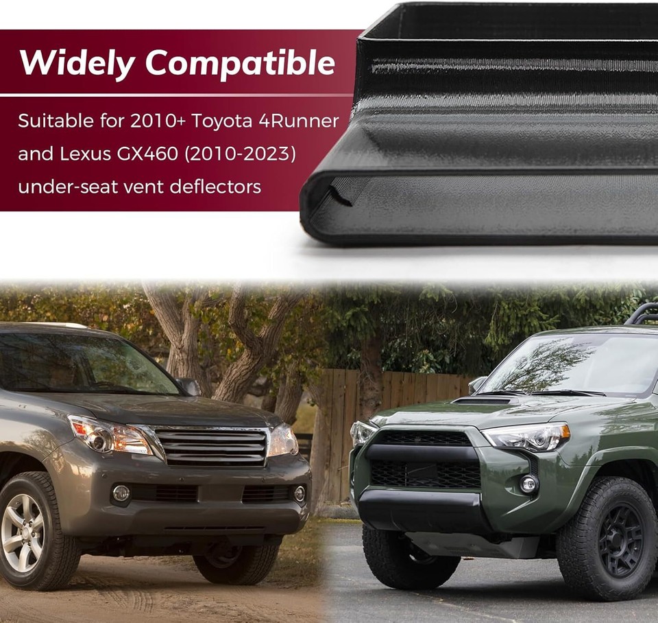 Upgrad Under Seat Vent Deflector,for Lexus GX460 And Toyota 4Runner ...