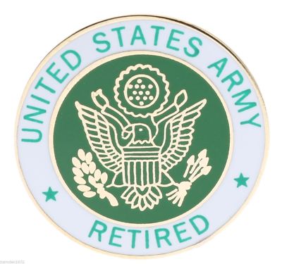US Army Retired Hat or Lapel Pin H15037 F1D27A | eBay