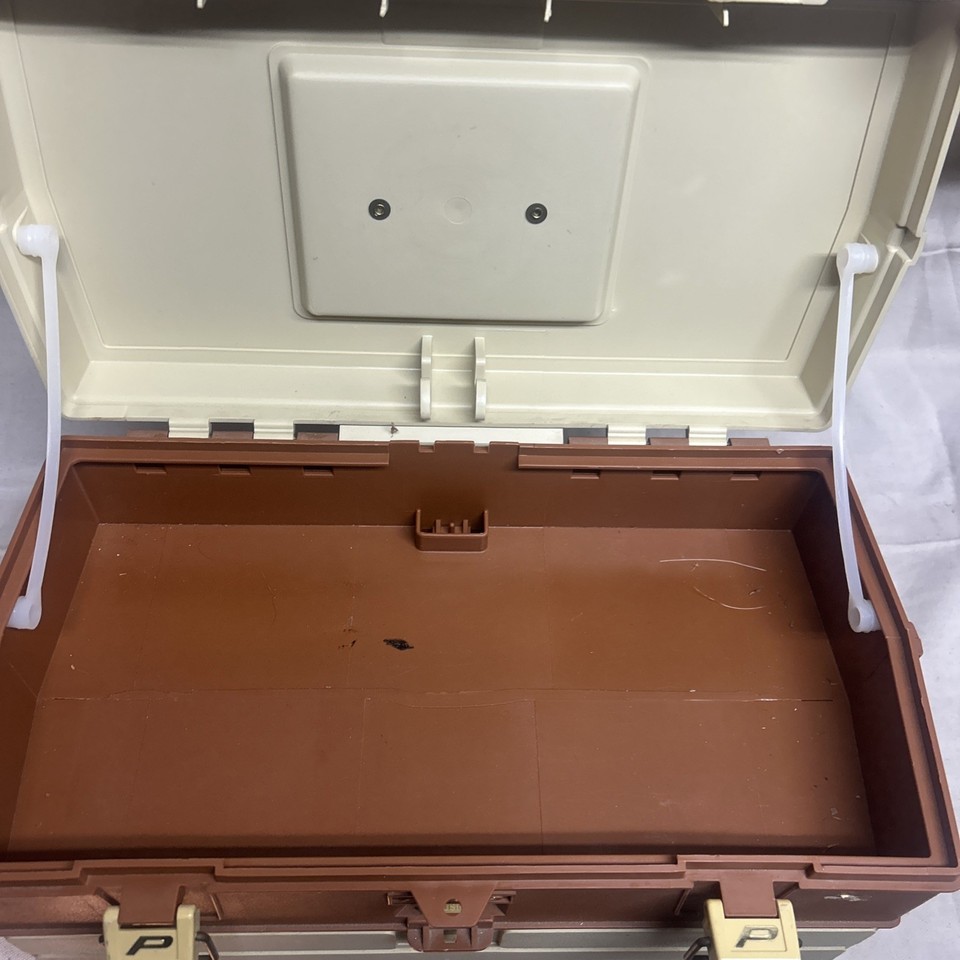 Vintage Plano 757 Tackle Box Organizer USA 4 Drawer Large Fishing ...