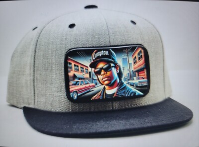 Eazy-E Hat, Removeable Metal Patch,Snapback | eBay