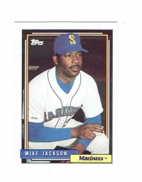 Mike Jackson Mariners Pitcher #411 Topps 1992 Baseball Card | eBay