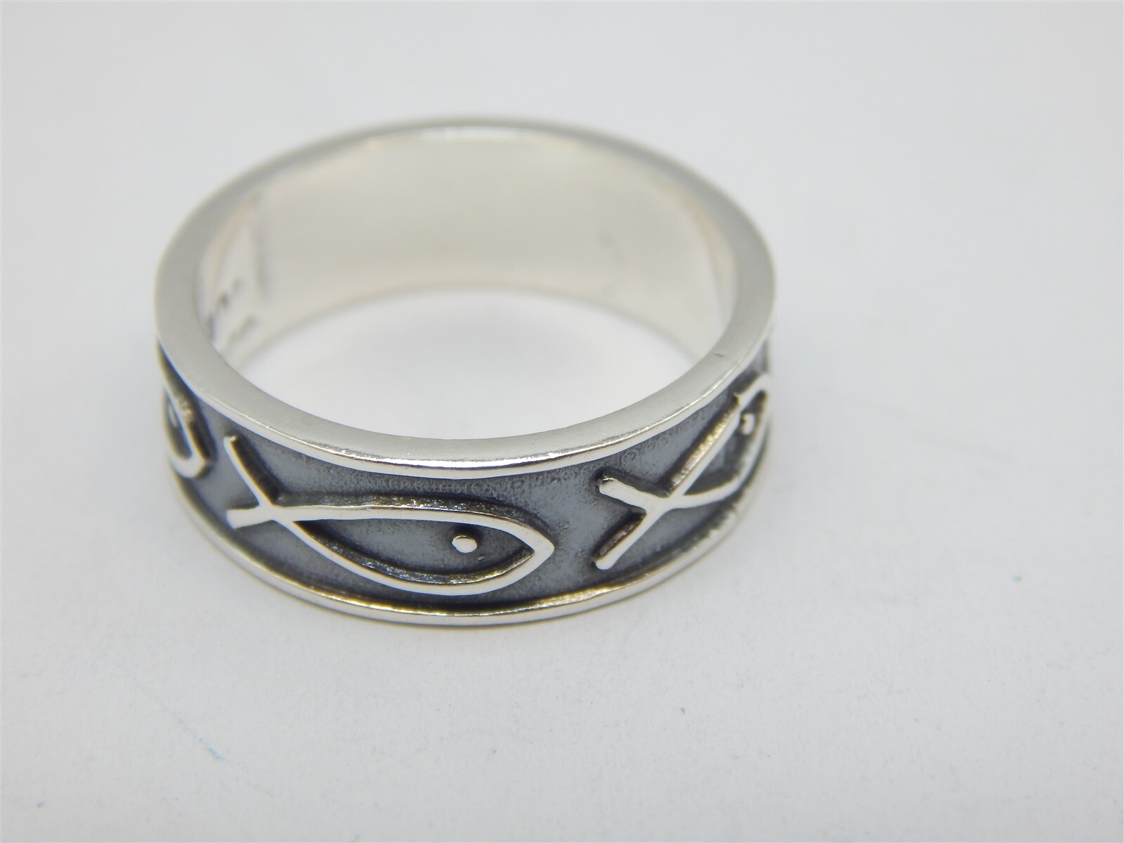 STERLING SILVER FISH SYMBOL HOLY SPIRIT CHRISTIAN ETE… - Gem