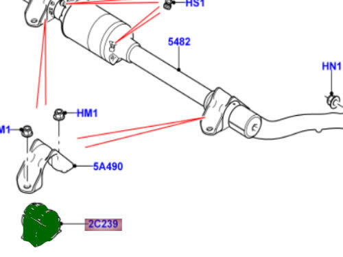 Land Rover Front Stabilizer Bar Bushing Range R Sport 14 on Set ...