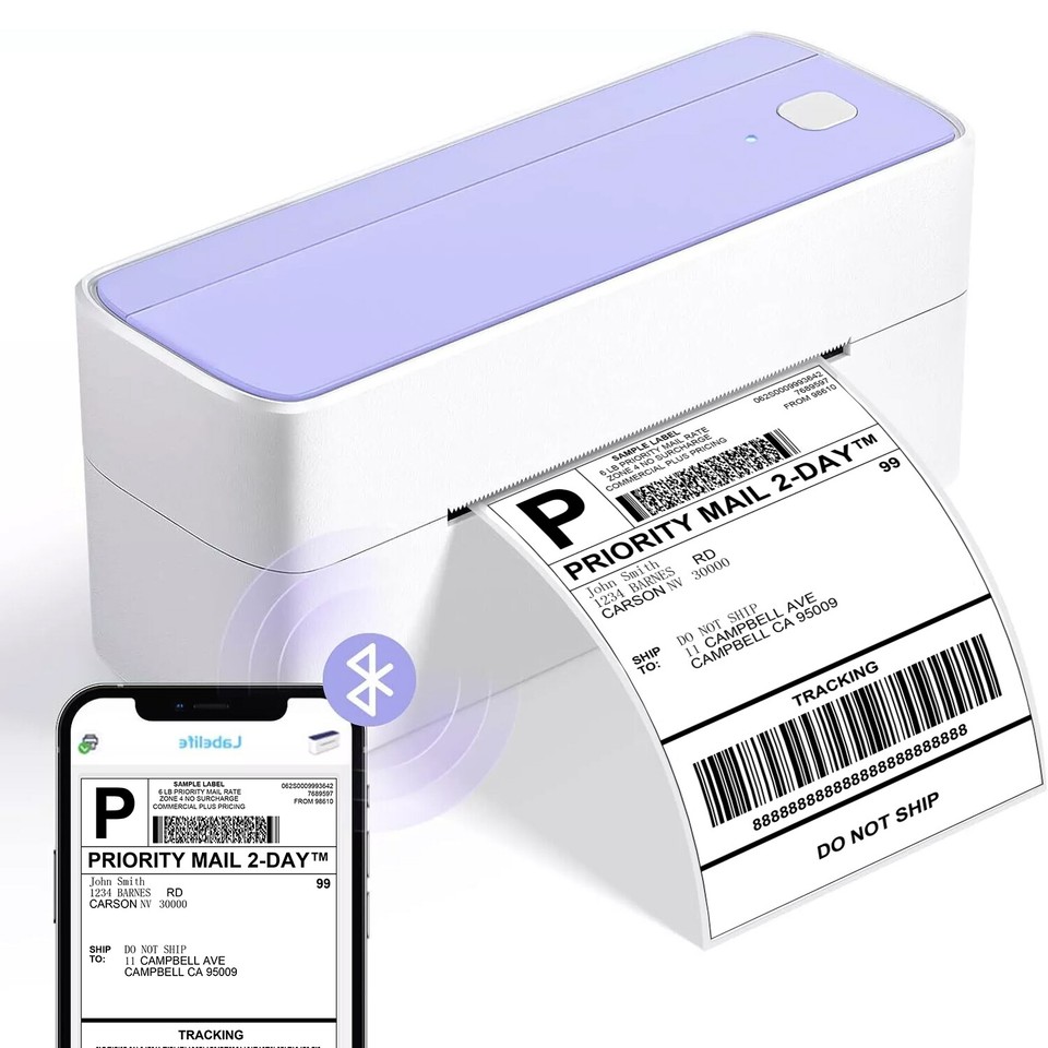 Phomemo Bluetooth Thermal Label Printer 241BT 4X6 Printer or Shipping ...
