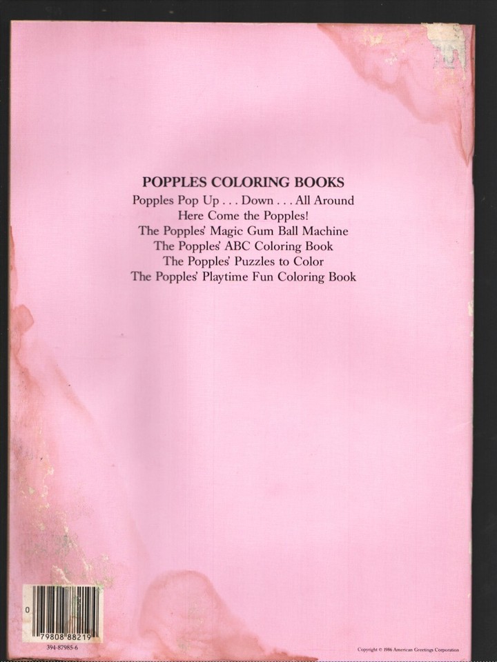 Popples' Puzzles to Color # 1986 - Happy House -G - Comic Book | eBay