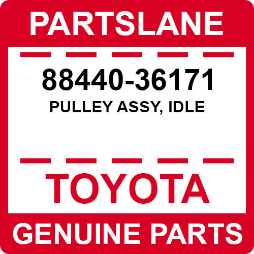 88440-36171 Toyota OEM Genuine PULLEY ASSY, IDLE | eBay