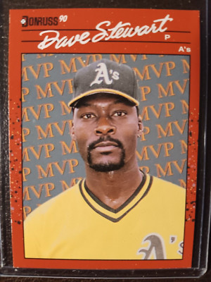 DAVE STEWART A'S "MVP" 1990 DONRUSS BASEBALL CARD #BC-3 | eBay