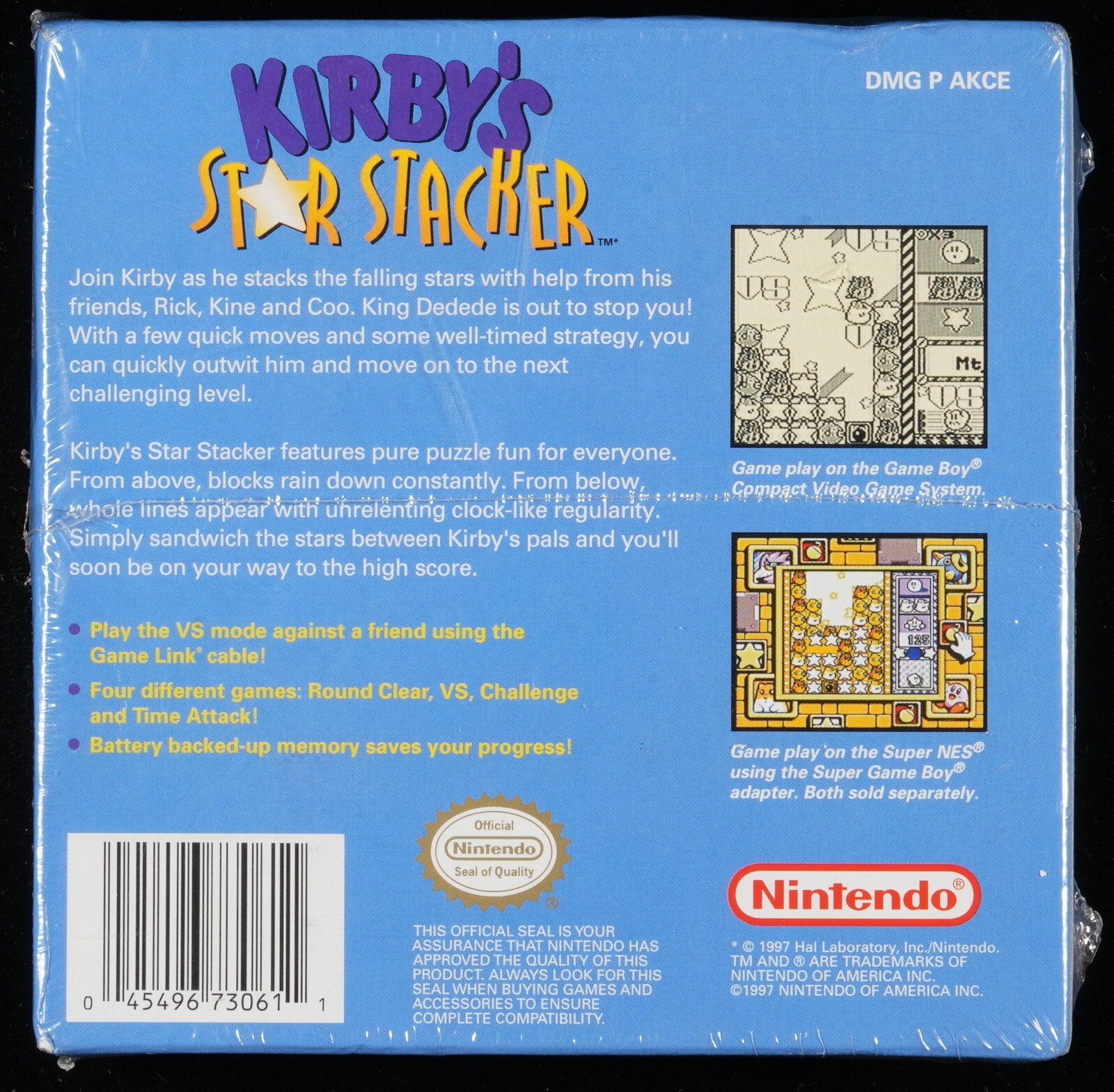 Kirby's Star Stacker Sealed WATA 8.5 A+ GameBoy 1997 NEW! - RARE ...