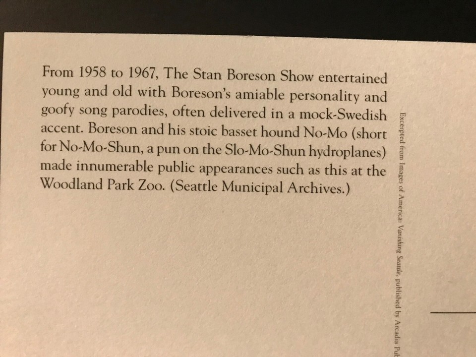 POSTCARD UNPOSTED WASHINGTON, SEATTLE- STAN BORESON SHOW -REPRO | eBay