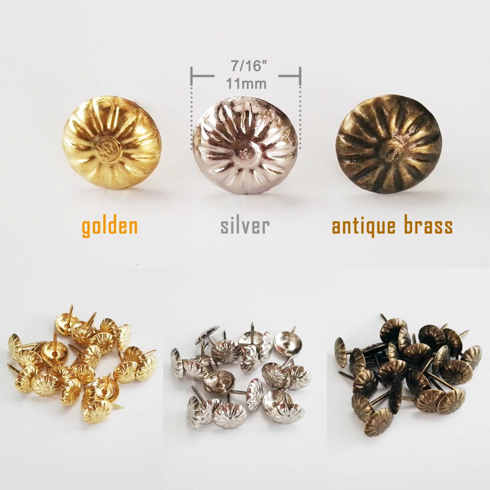 25/100pcs Upholstery Nail Wine Jewelry Box Sofa Shoe Door Decorative ...