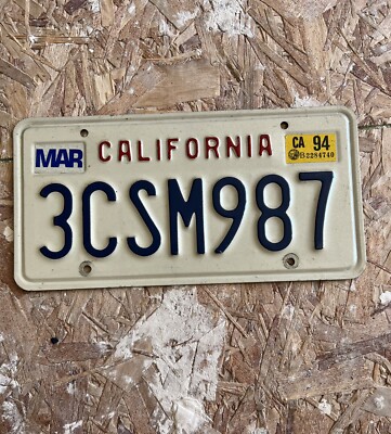 california vintage license plate | eBay