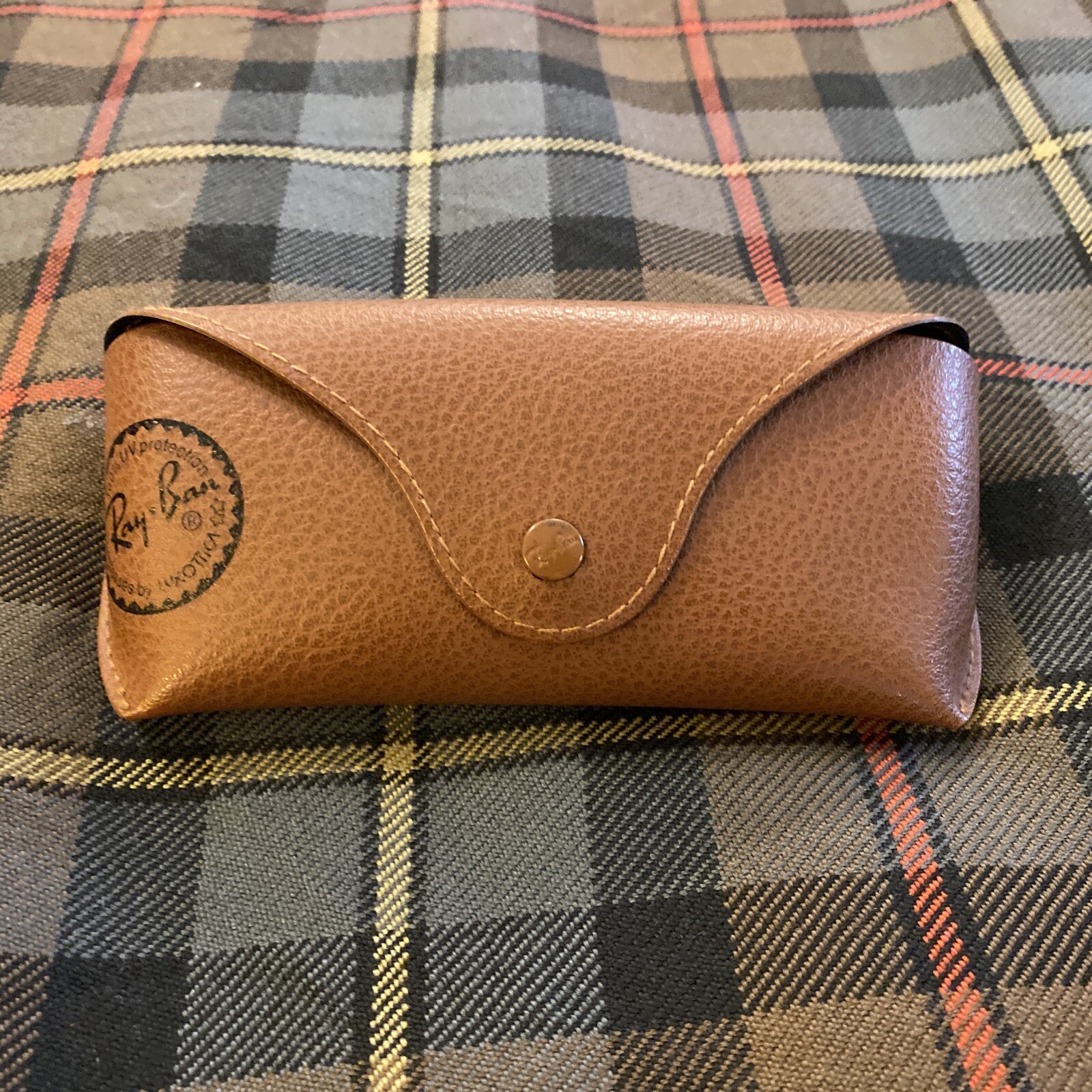 Replacement Case For Ray-Ban SUNGLASS CASE, Pebbled Leatherette Brown ...
