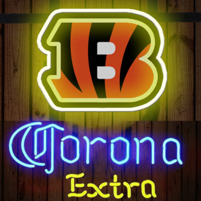 Cincinnati Bengals Corona Extra Neon Sign 19x15 Beer Bar Pub Man Cave ...