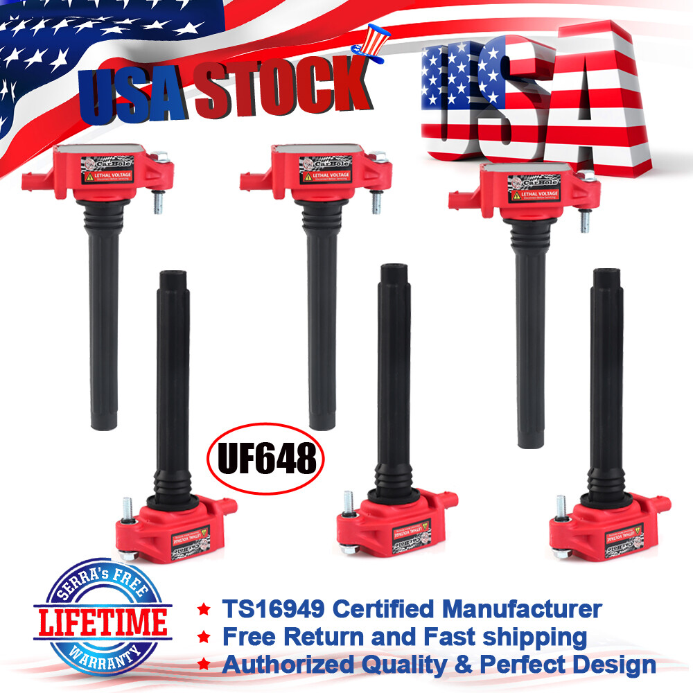 6PCS For Dodge Chrysler Jeep Ram Mopar 5149168AI Ignition Coils ...
