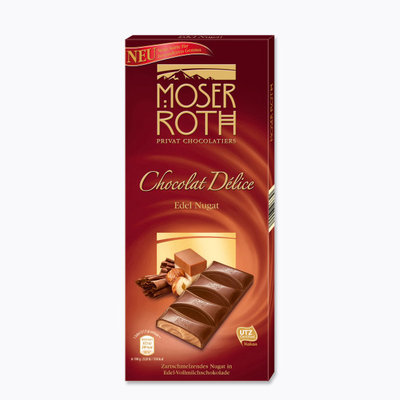 Moser Roth Precious Nougat melting praline in fine milk chocolate NEW ...