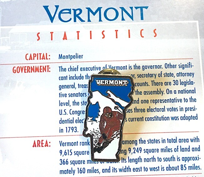 VERMONT Willabee & Ward STATE PIN from United States Collector Pins ...