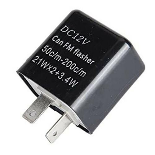 2-Pin Electronic LED Flasher Relay 2-Pin Flasher Relay 0.02A To 12A 12V ...