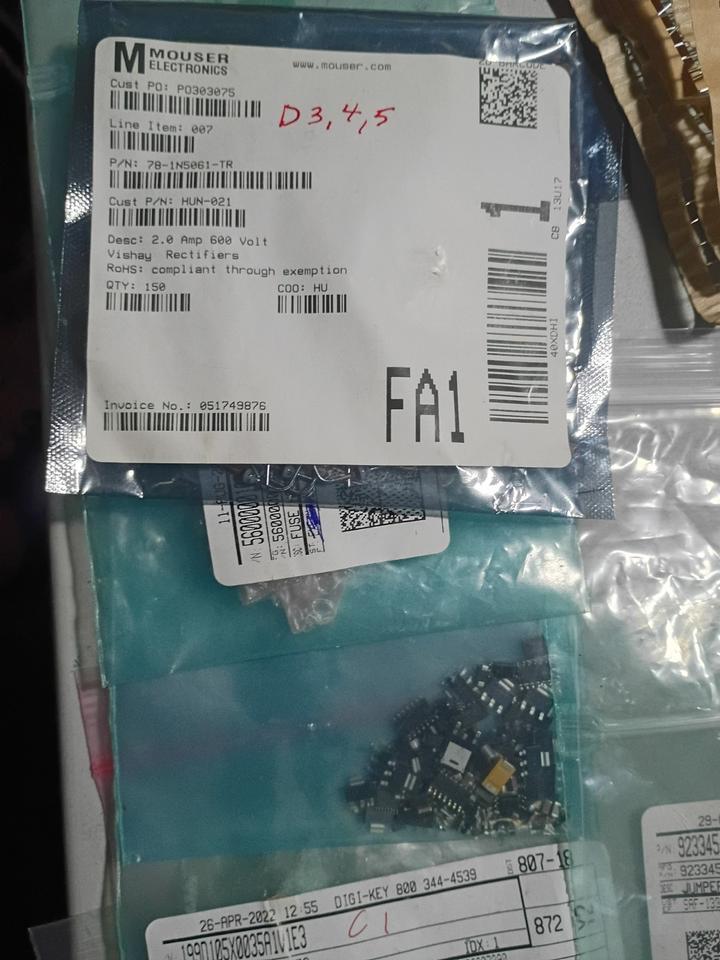 3000 PIECE LOT NEW ELECTRONIC GRAB BAG RESISTORS CAPS DIODES ...