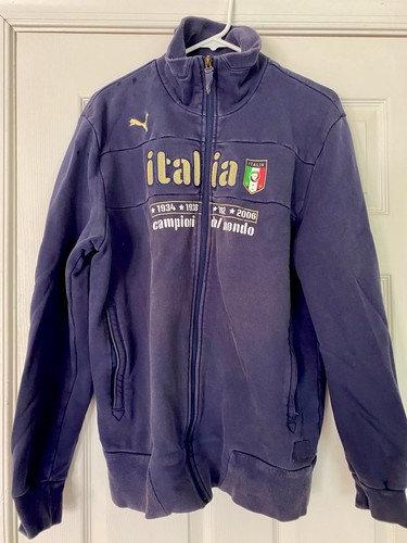 Italy World Cup Champions Puma Tracksuit Jacket Size L Vintage Rare ...