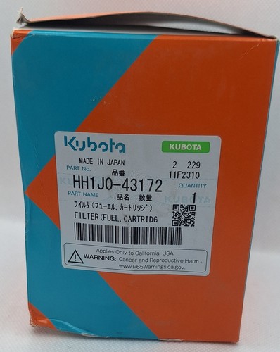 Kubota HH1J0-43172 Replacement Fuel Filter Cartridge for Tractor | eBay