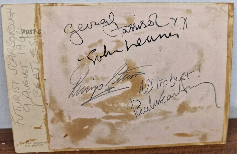 Beatles Autographs Original Full Set | eBay UK
