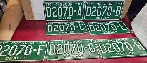 Big Lot Missouri dealer Master License plates Hi Way Motors New Haven ...