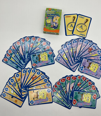 Spongebob Squarepants Playing Cards Full Deck + 2 Jokers Mattel ...