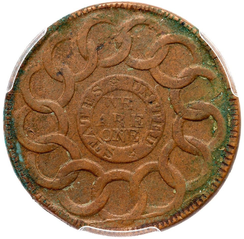 1787 N 12-KK R-5+ PCGS AU 58 Fugio Cent Colonial Copper Coin | eBay