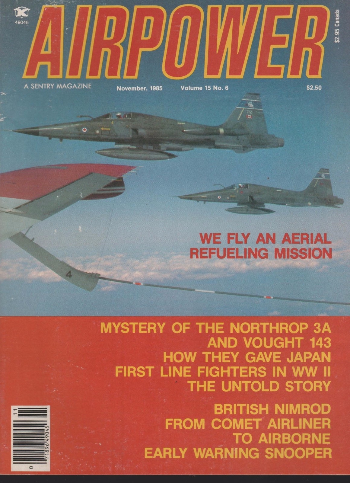 Airpower Magazine (Nov 1985) (RCAF CF-5, Northrop 3A, Vought 143, Nimrod) | eBay