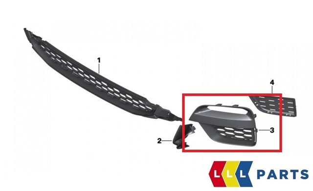 Genuine BMW 51118092759 - Grill Side Open Left for sale online | eBay