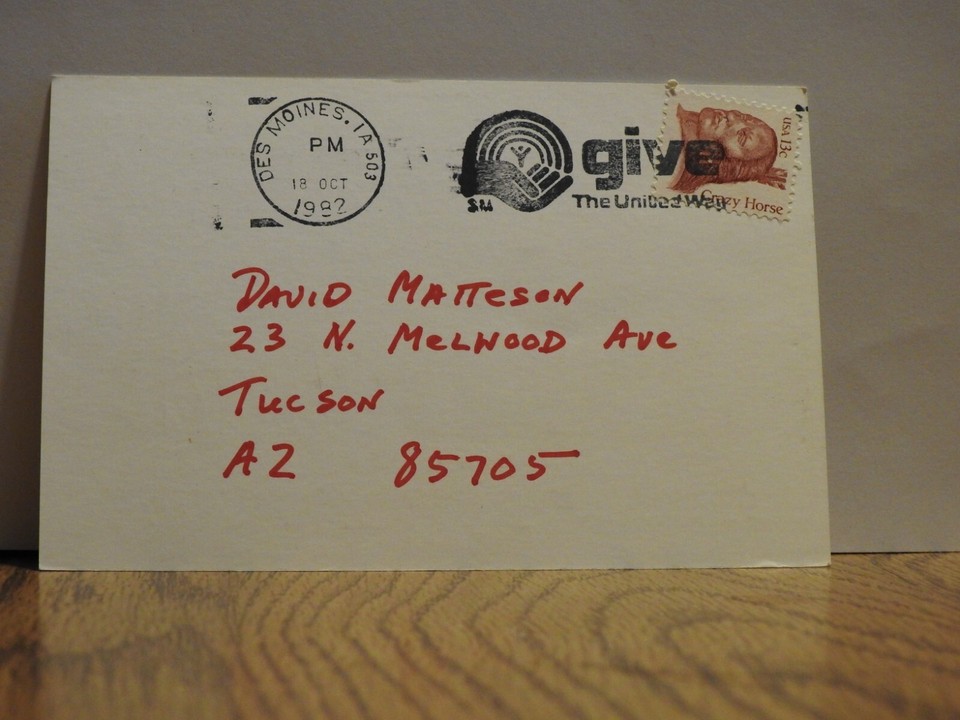 Ham Radio K0HQE Bill Homann Vintage Lithograph Postcard Posted 1982 A27 ...