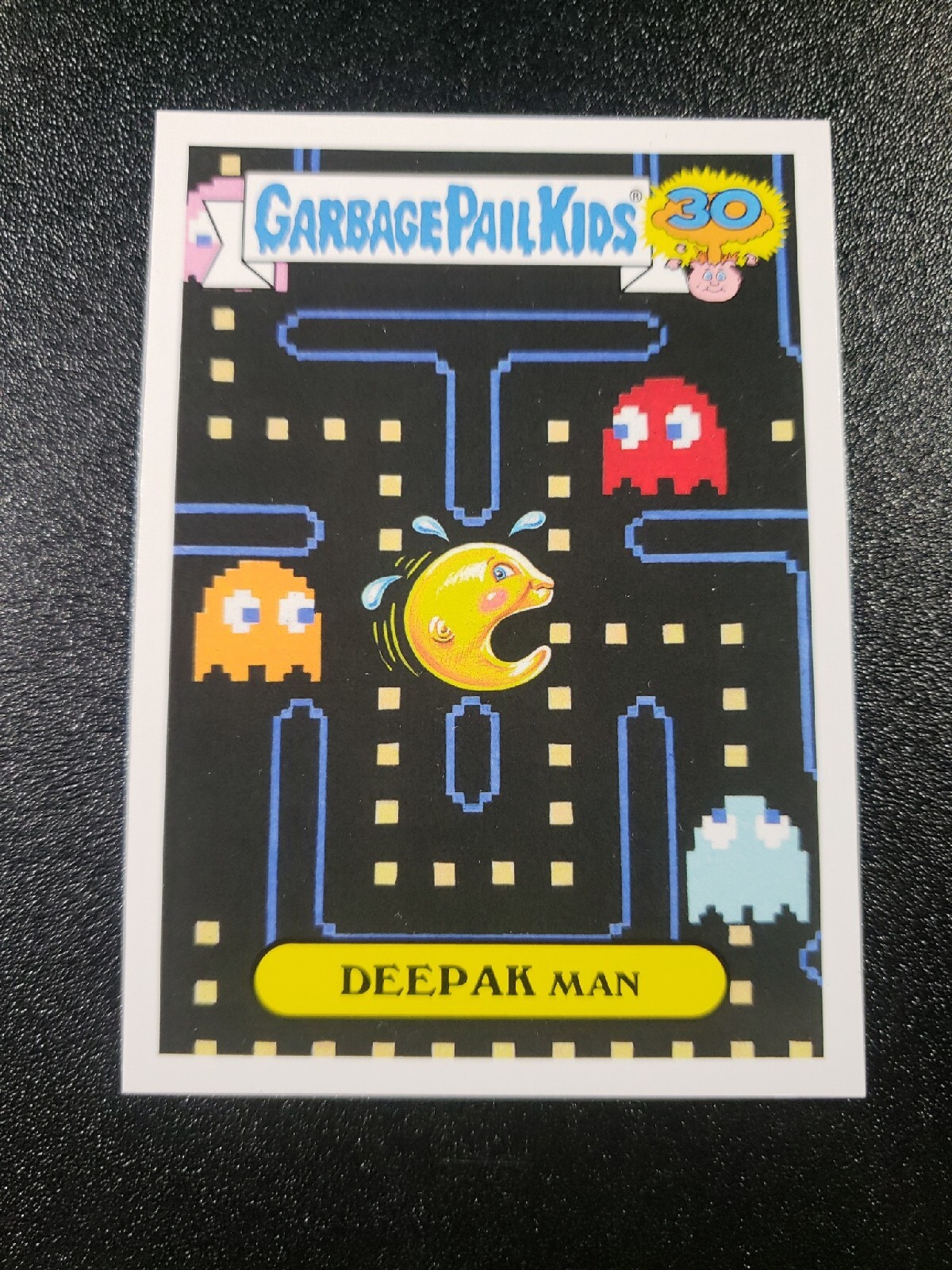 Pac-Man Pacman Spoof Garbage Pail Kids 2 Card Set Blinky Pinky Inky ...