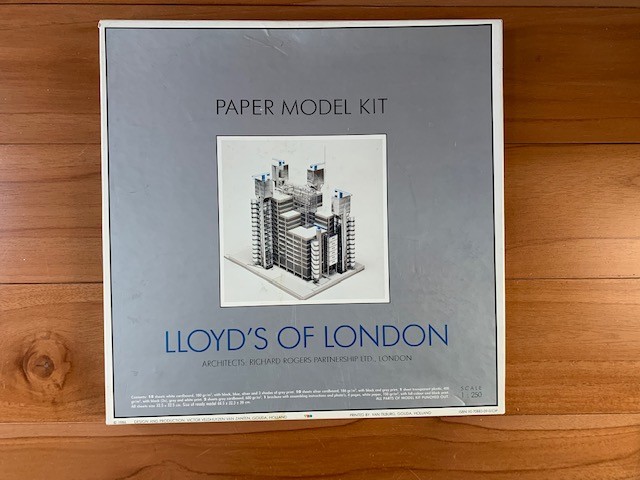 Lloyds of London. Paper Model Kit. Scale 1: 250. Architects: Richard ...