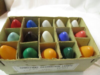 Vintage Japan C-9 1/4 15 Christmas Light Bulbs various colors #29 | eBay
