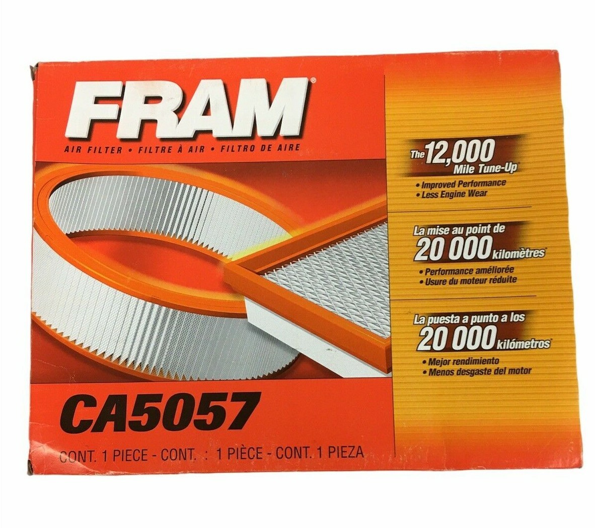 Fram CA5057 - Air filter cross reference