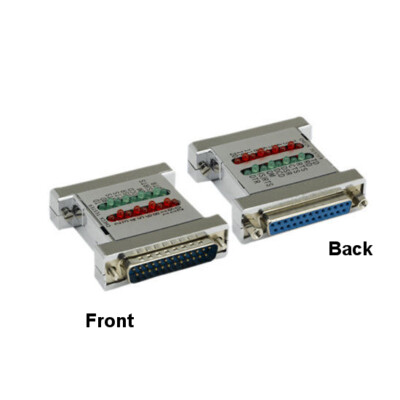 DB25 Male to Female Serial Check Tester LED Indicator Testing RS232 ...