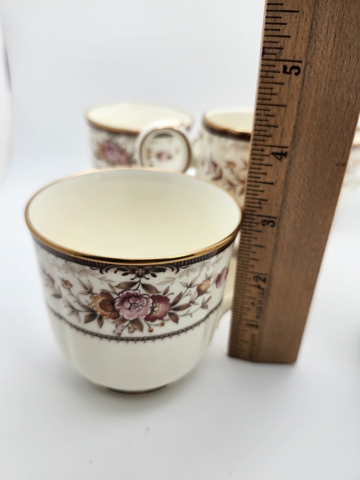 Vintage Noritake Brently 9730 Bone China Tea Cups & Creamer Japan Floral | eBay