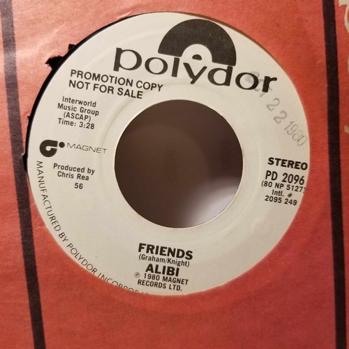 Alibi, Friends ~ NM 1980 Polydor promo 45 +sleeve | eBay