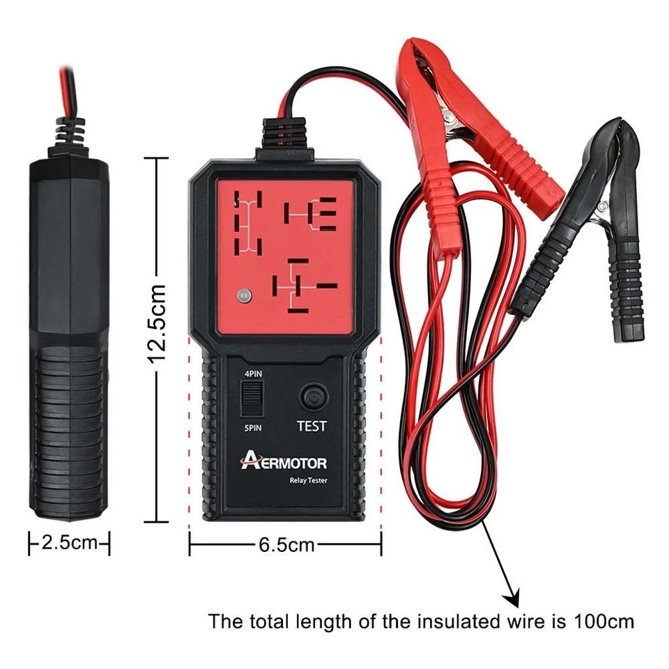 AERMOTOR Automotive Relay Car Tester 12V Relay Buddy Electronic ...